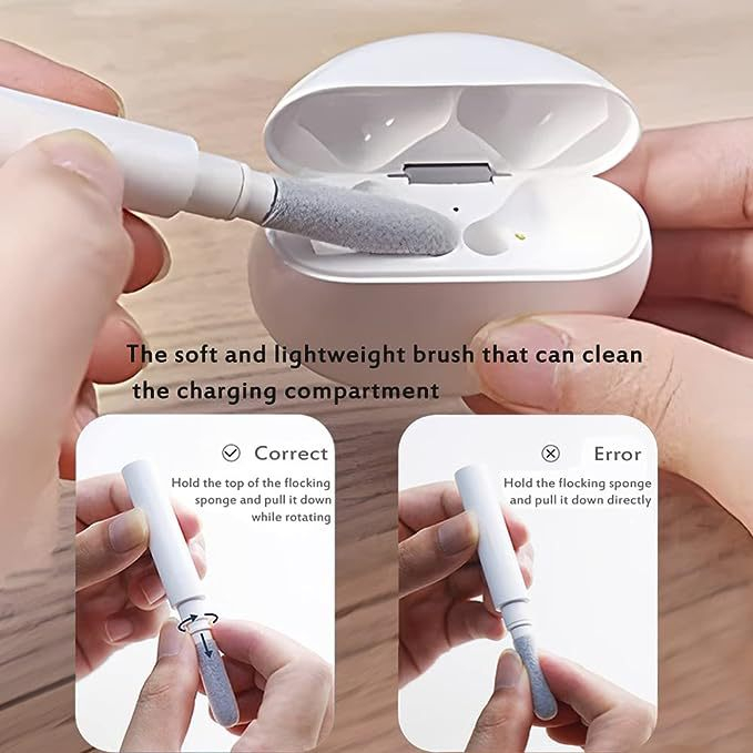 Cleaner Kit For AirPods earbuds Cleaning Pen brush Bluetooth Earphones ...