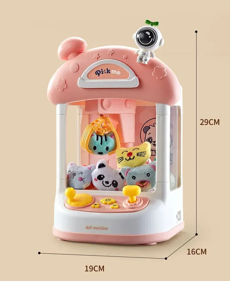 Children's Mini Claw Arcade Crane Doll Machine Toy - Catch Ball Dolls ...