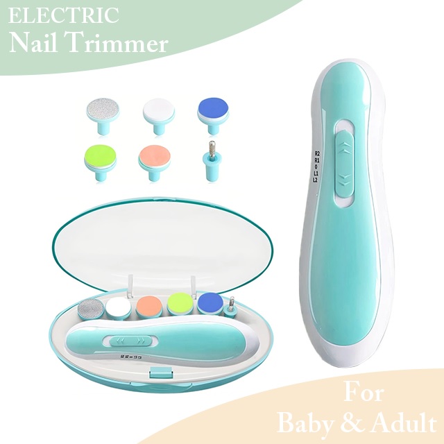 Infant Multifunctional Electric Baby Nail Trimmer Set | Shopee Philippines