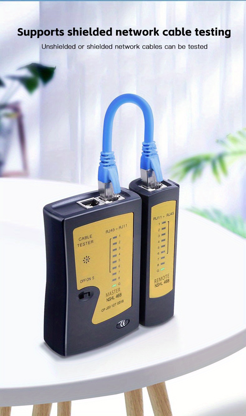 Network Cable Tester RJ45 Ethernet Cable Tester Lan Test Tool For Cat5 ...