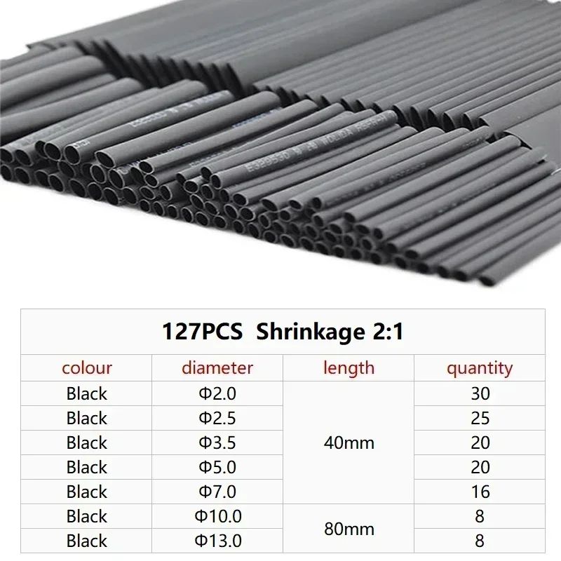 Heat Shrinkable Tube Insulation Tube Wrapping Kit Electrical Connection ...