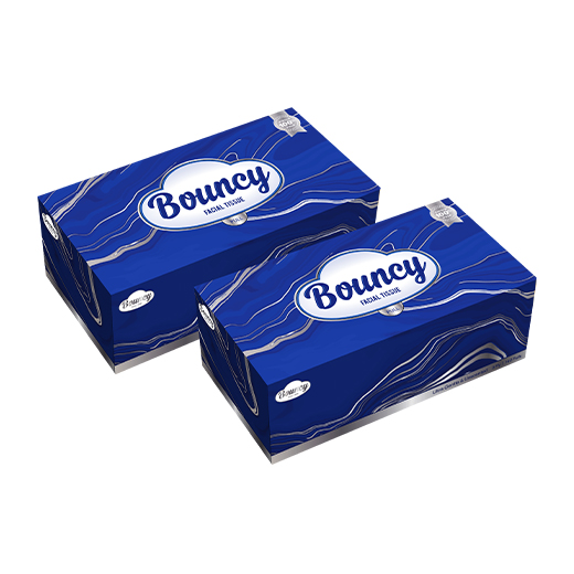 Bouncy Facial Tissue Box 3 Ply 140 Pulls x 2 Box | Shopee Philippines