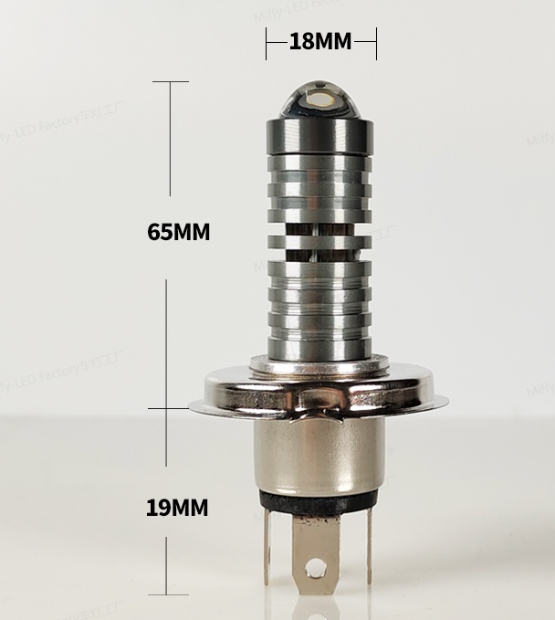 2023 New Universal Dual Color T19 P15D PX15D H6M Motorcycle LED Headlight H4 HS1 High/Low Beam ...