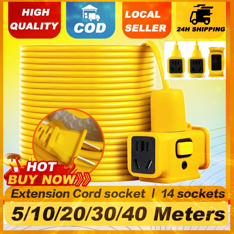 Zeus Power Extension Cord Heavy Duty Power Extension Cord Meters 5/10 ...