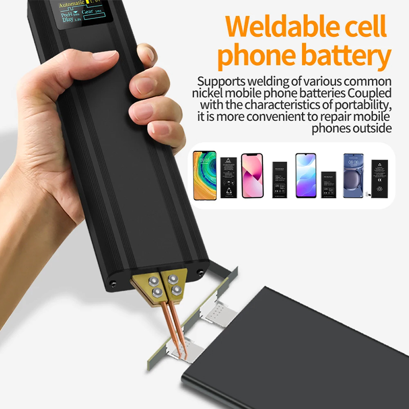 80 Gears Spot Welder Adjustable Portable Handheld Digital Display Mini ...