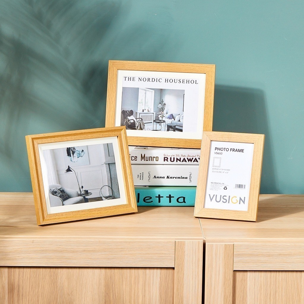 Wooden Picture Frame Photo Picture Holder Wall Decor Desk Home Picture ...