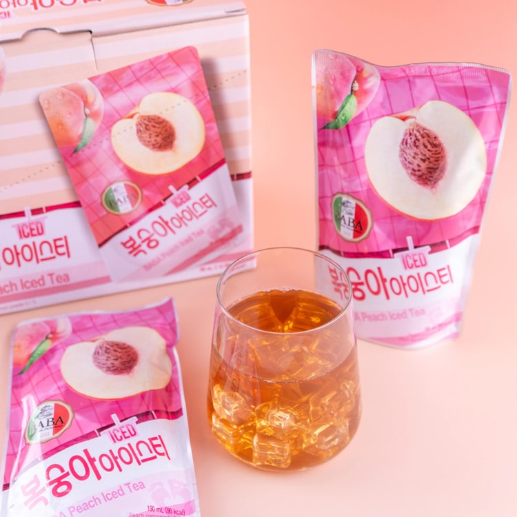 Baba Peach Iced Tea Pouch Drink 190ml | Shopee Philippines
