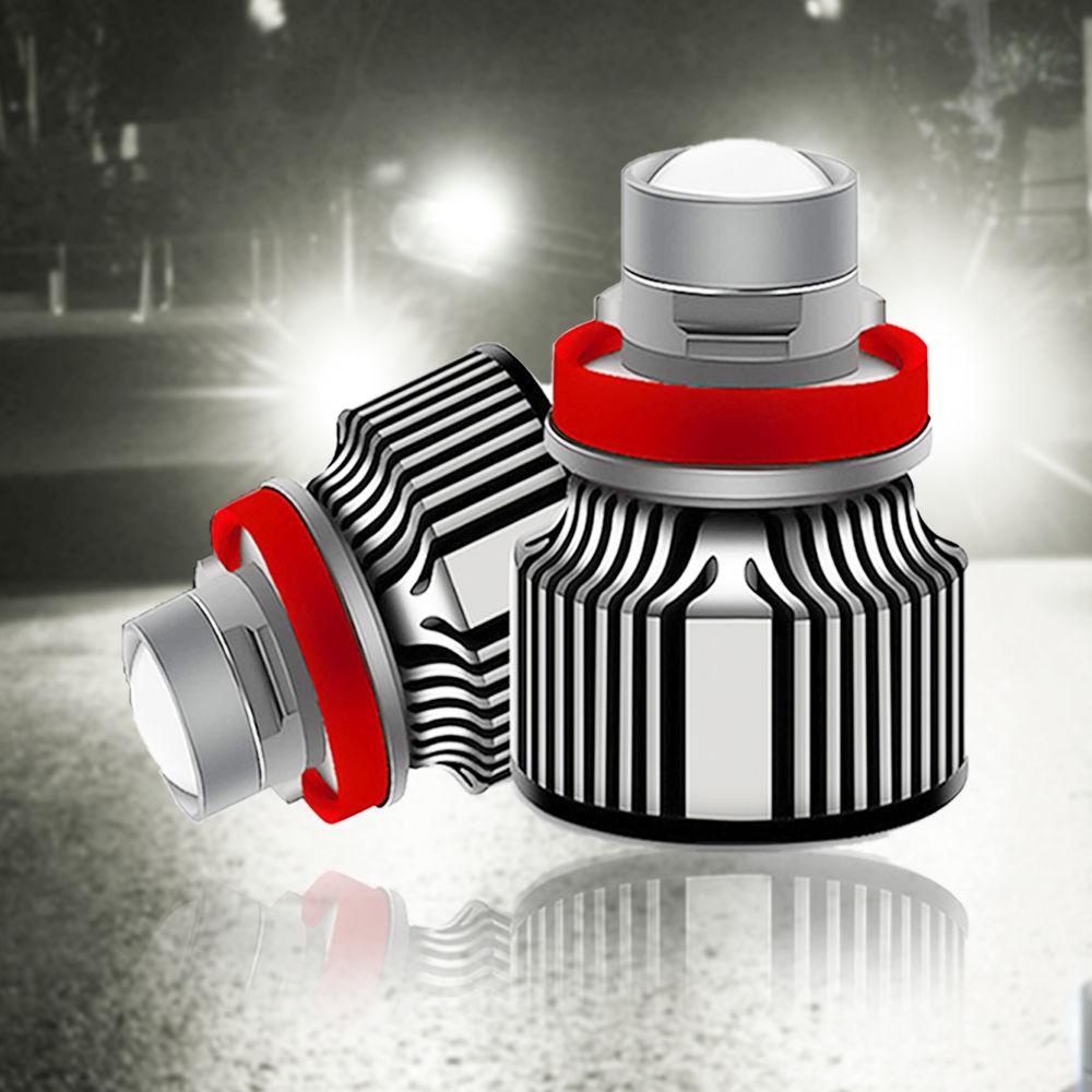 2PCS LED Auto Fog Light Projector Lens Lamp For Car Headlight H11 H8 H9 ...