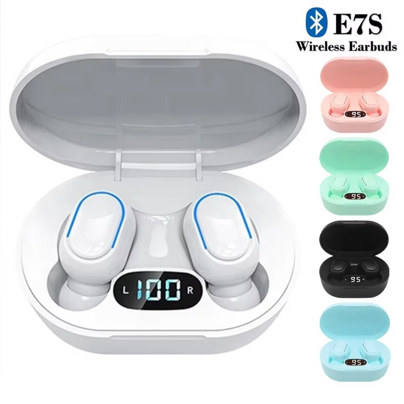 Original E7S TWS Bluetooth Earphones Wireless Headphones for Noise Cancelling Earbuds with Mic ...