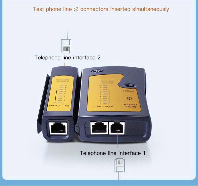 Network Cable Tester RJ45 Ethernet Cable Tester Lan Test Tool For Cat5 ...