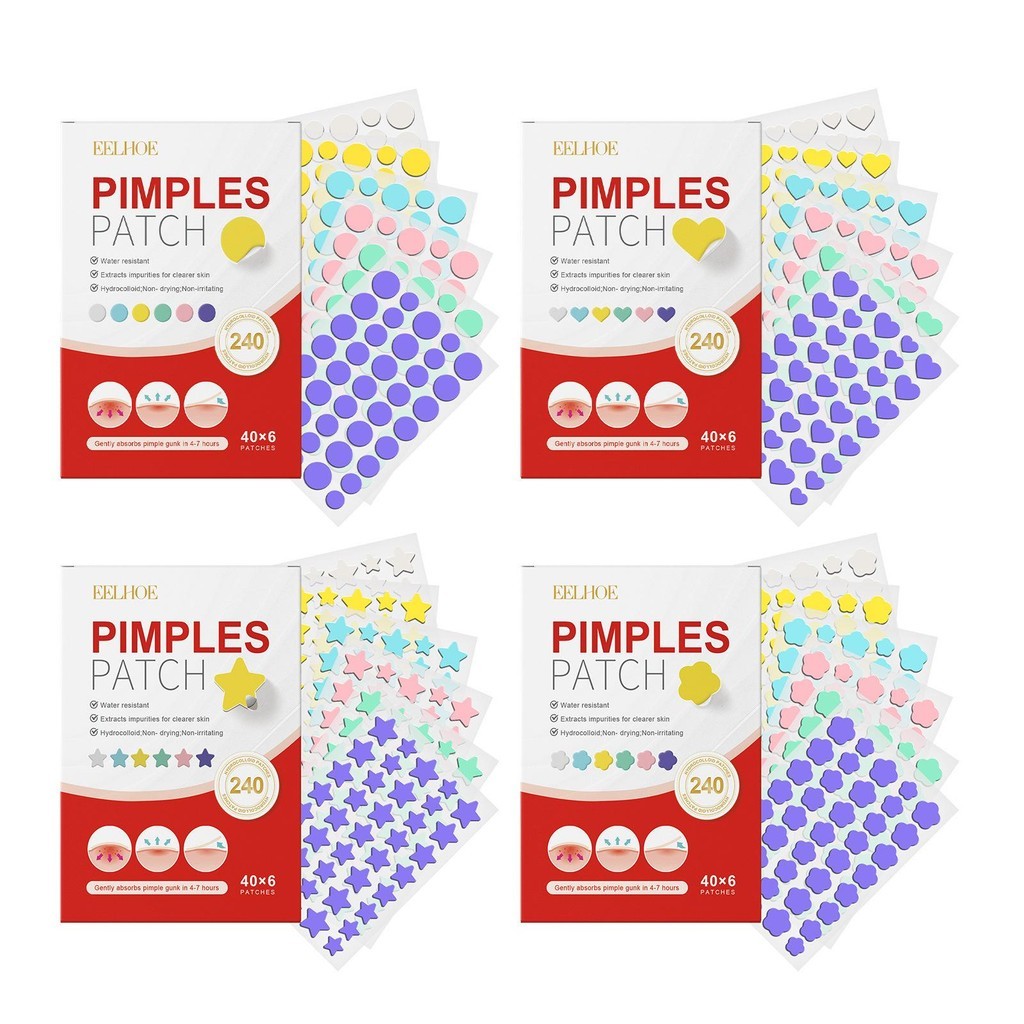 240pcs Pimple Patches for Face, Hydrocolloid Acne Pimple Patch for ...