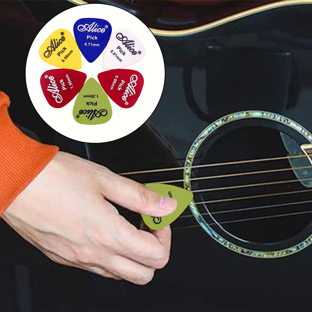 50-Piece Guitar Pick Set with Box- Random Mix of 6 Different ...