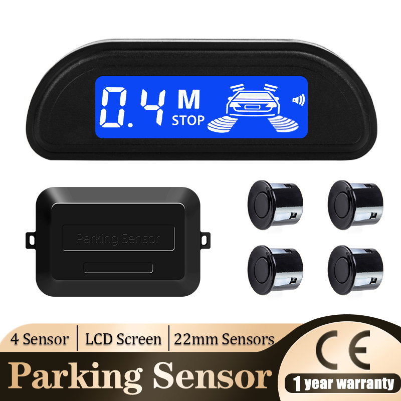 Car Reverse Parking Sensor 4*22mm Sensors Complete Kit With Digital ...