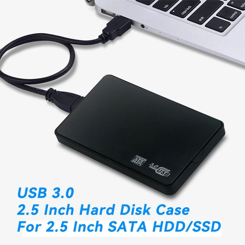 External Hard Drive Case 2.5 Inch USB 3.0 to SATA HDD SSD Enclosure ...