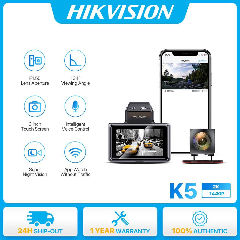 Hikvision K5 Dash Camera 1440P 2K HD Resolution Voice Command ...