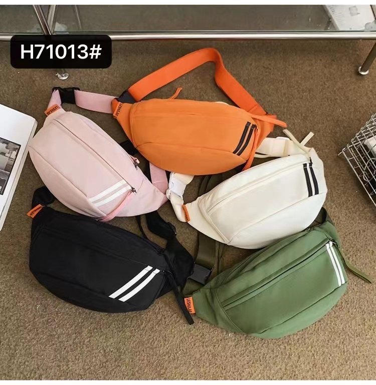 Sakurafashion Unisex Woman Cute Chest One Strap bag Canvas Dumpling ...