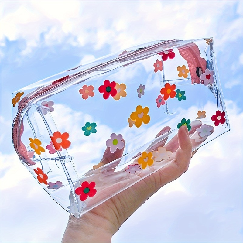 Transparent PVC Pencil Case 1-Pack, Large Capacity Multipurpose Pouch ...
