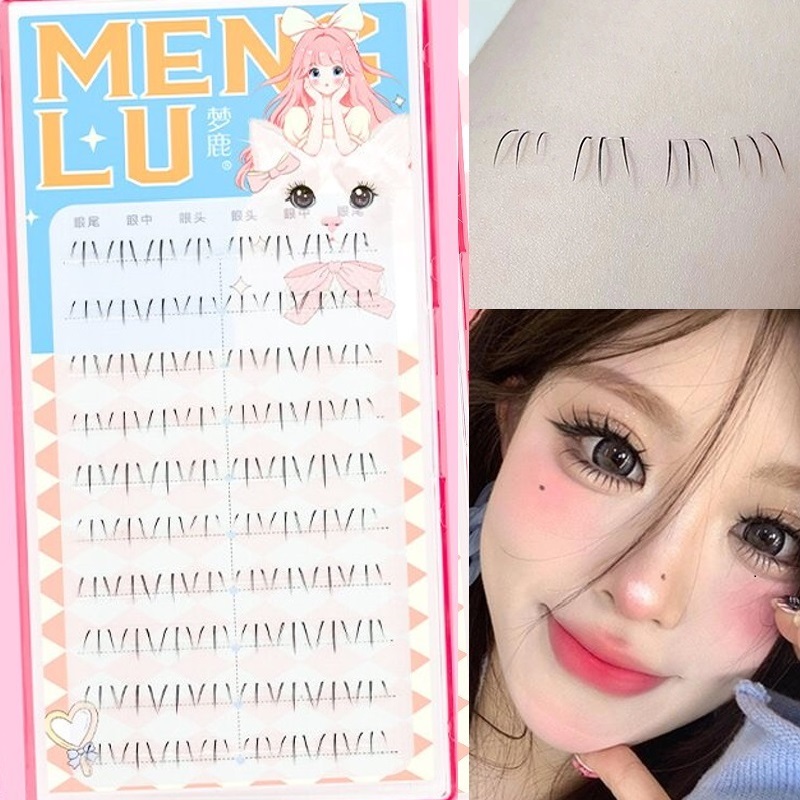 Dream Deer Eyelashes Pack Natural Manga Under Eye Lashes Soft Lower ...