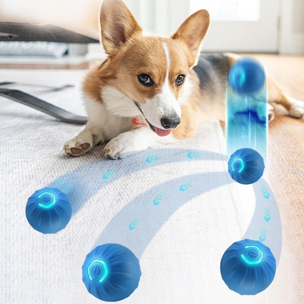 Dog Ball,Automatic Bouncing Ball for Dogs, Puppy Essentials, Vibrating ...