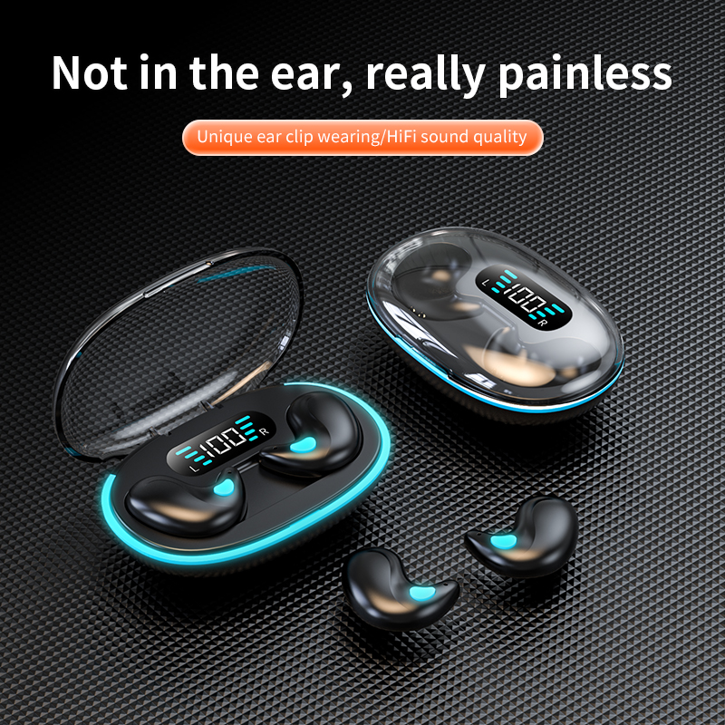 HQAi X55 Wireless Sleeping Earbuds With Hi-fi Stereo Sound Build-In Mic ...