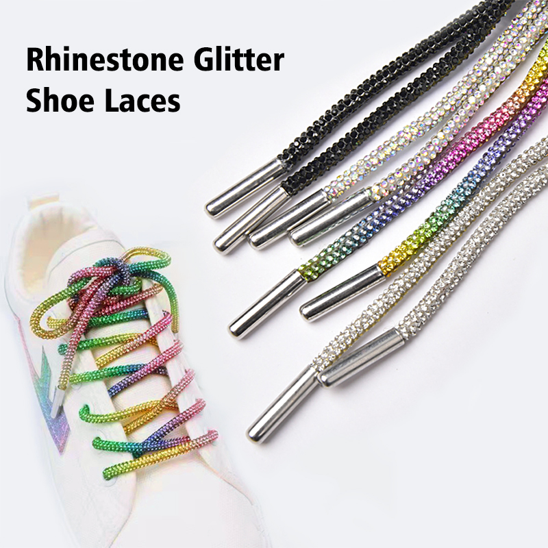 1 PCS Rhinestone Glitter Shoe Laces,3mm Crystal Rope,Bling Bling ...