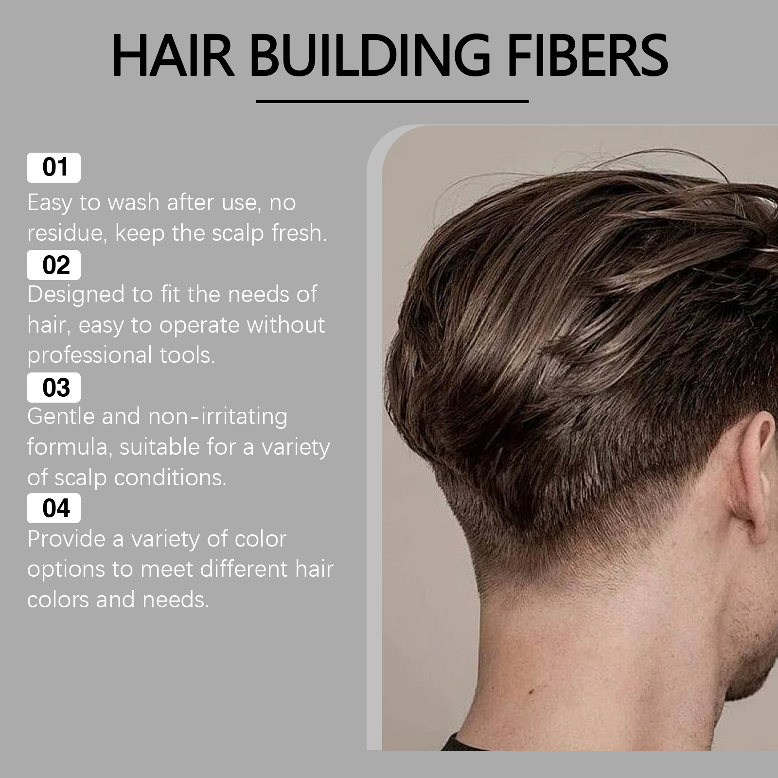 28g Hair Fibers Powder for Thinning Hair Waterproof and Sweat-proof ...