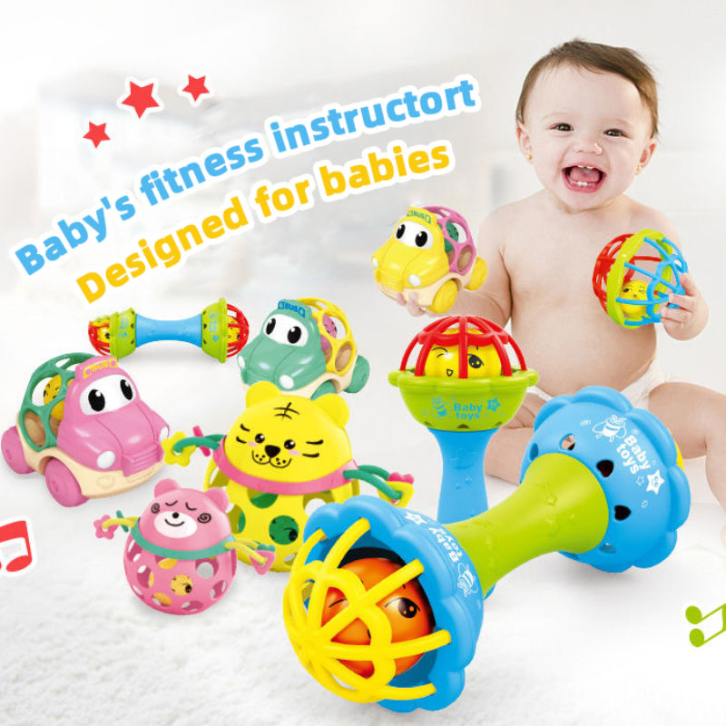 Baby First Rattle Teether Toy for Baby Rattles Toys Infant Shaker Toy ...