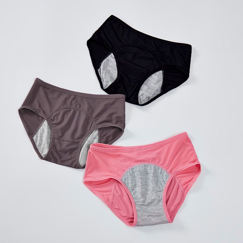 Three-pack Menstrual Pants Front and Back Leak-Proof Menstrual Period ...