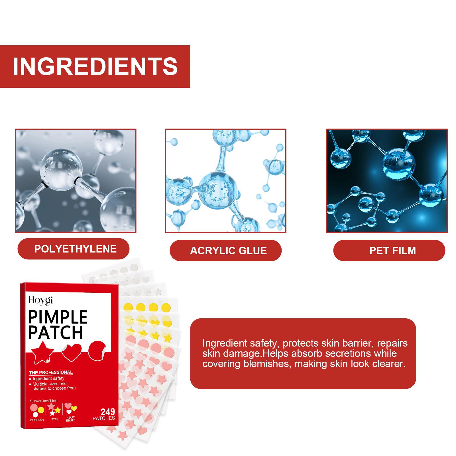 249pcs Hydrocolloid Acne Pimple Patch, Pimple Patches for Covering Zits ...