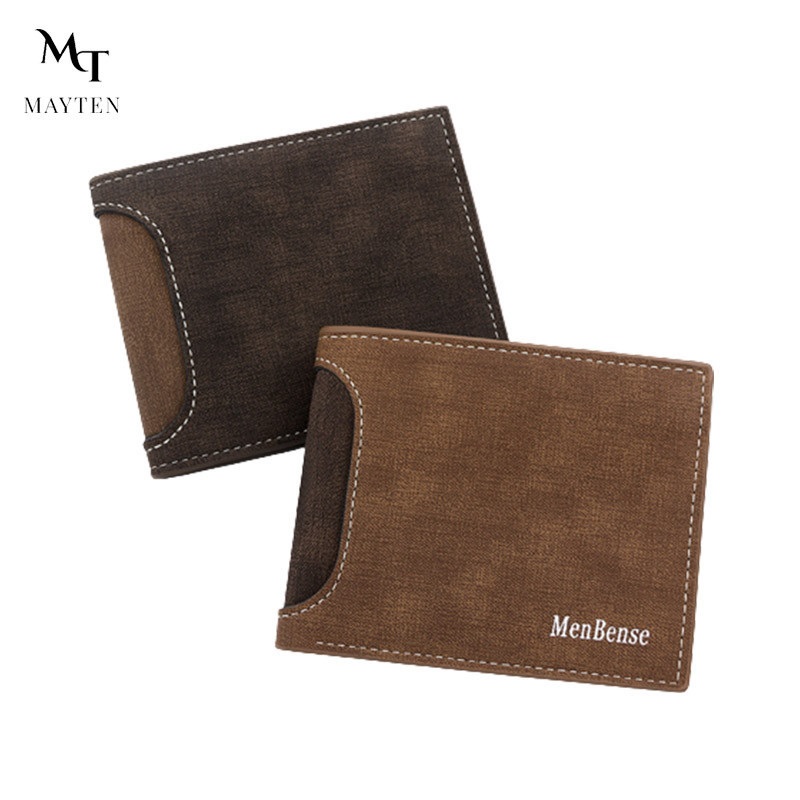 Velvet Suede Denim Made Men's Bifold Wallet with Gift Box ```W13 ...