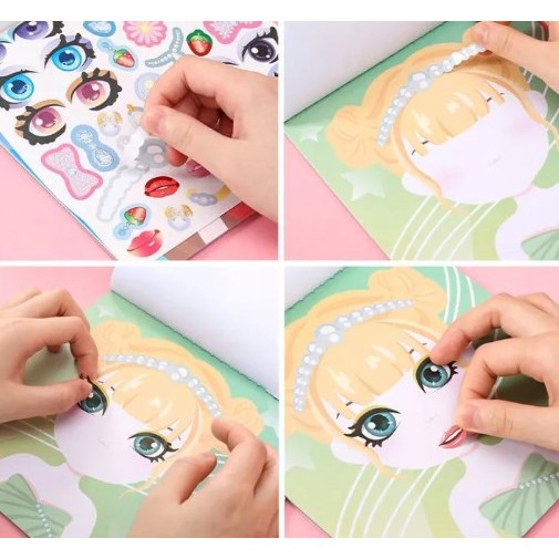 MnKC Fashionista Make A Face Sticker Activity Set for Kids | Shopee ...