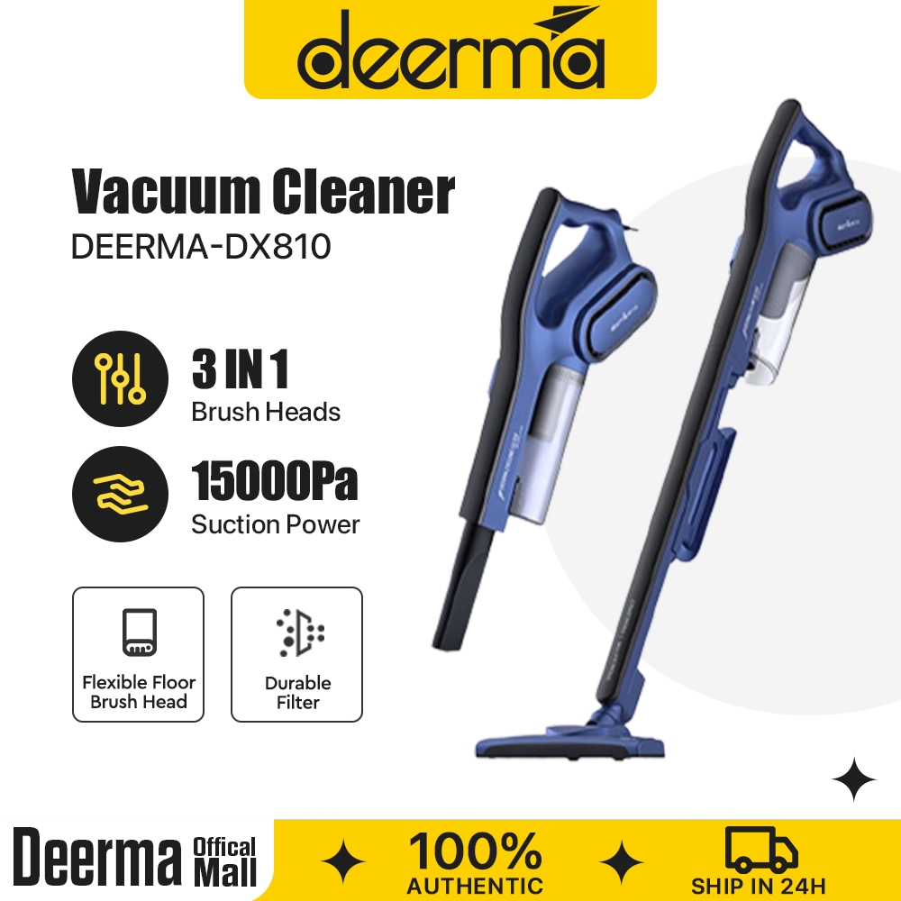 Deerma DX810 Handheld Vacuum Cleaner 15Kpa Strong Suction HEPA Filter ...