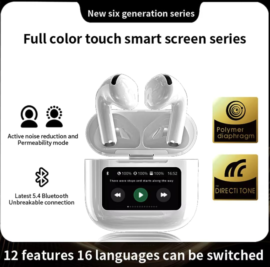 New A9 Pro Wireless Bluetooth Tws 5.4 Earbuds with Anc/enc Noise ...
