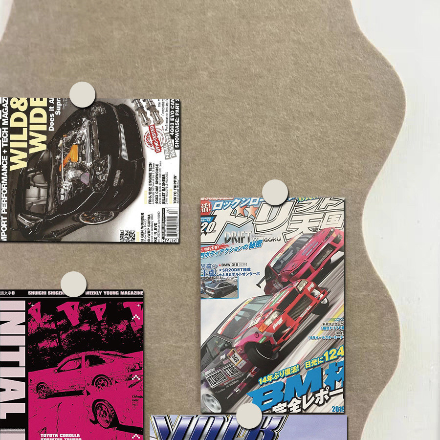 10 PCS JDM Car Retrofit Racing Japanese 80S Retro Cars Magazine Cover ...