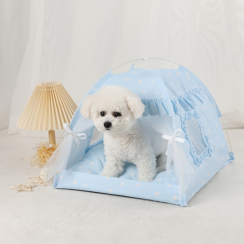 Cat Litter Dog Litter Pet Outdoor Tent Pink Lace Medium Small Size Pet ...