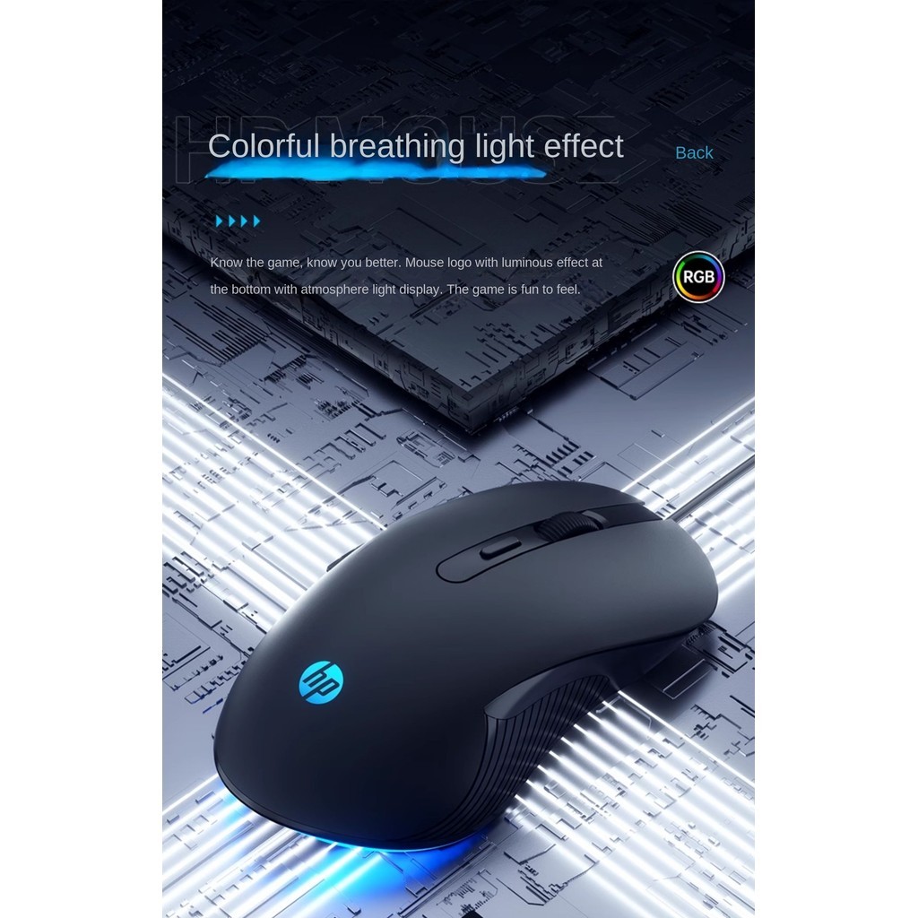 HP M280 PROFESSIONAL WIRED OPTICAL GAMING MOUSE WITH LED LIGHT, 4 DPI ...