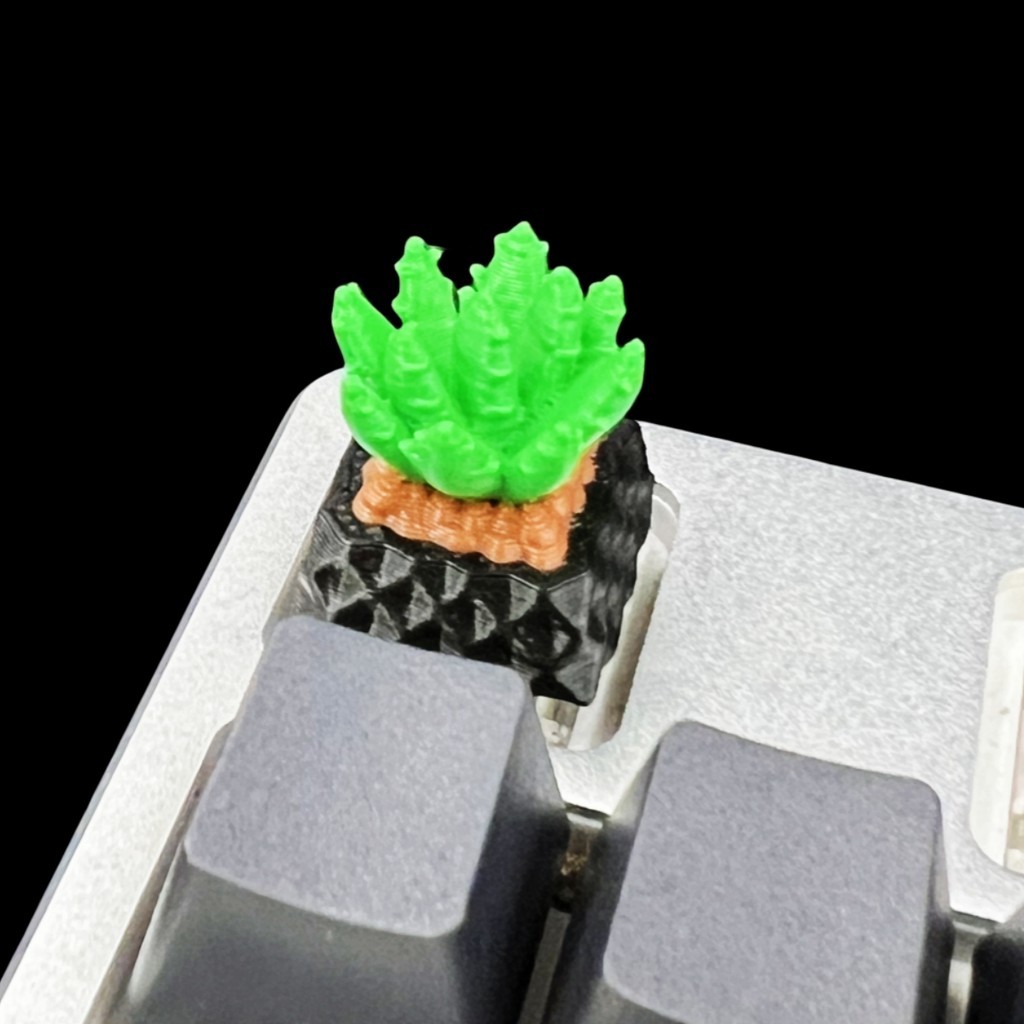 1 Piece Resin Unique Cute Cactus Keycap Cross Axis Mechanical Keyboard ...