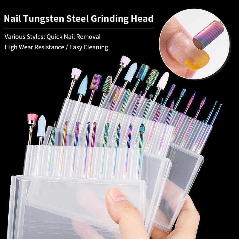 Diamond Nail Drill Bit Rotate Milling Cutters Accessories Files ...