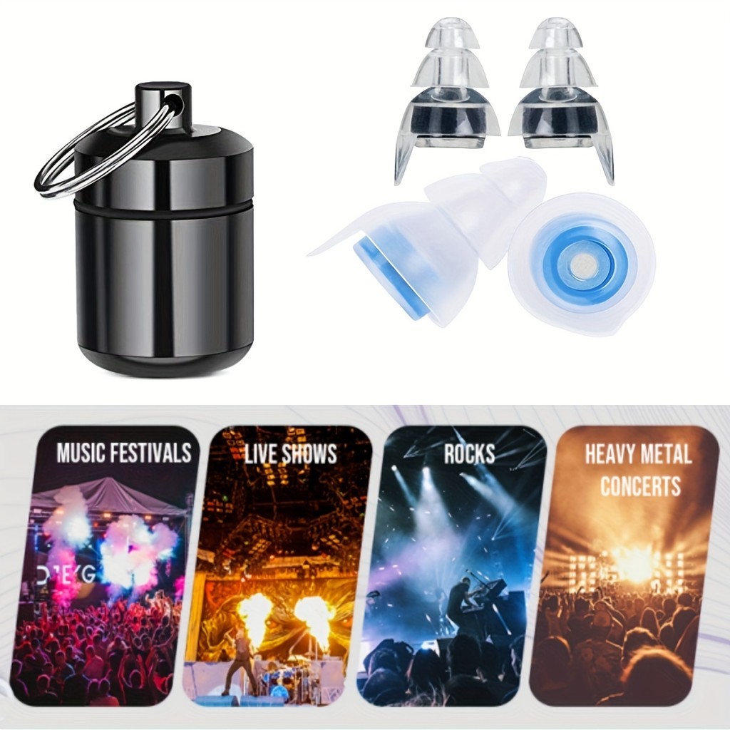 High Fidelity Concert Ear Plugs, Reusable Music Earplugs, Perfect for ...