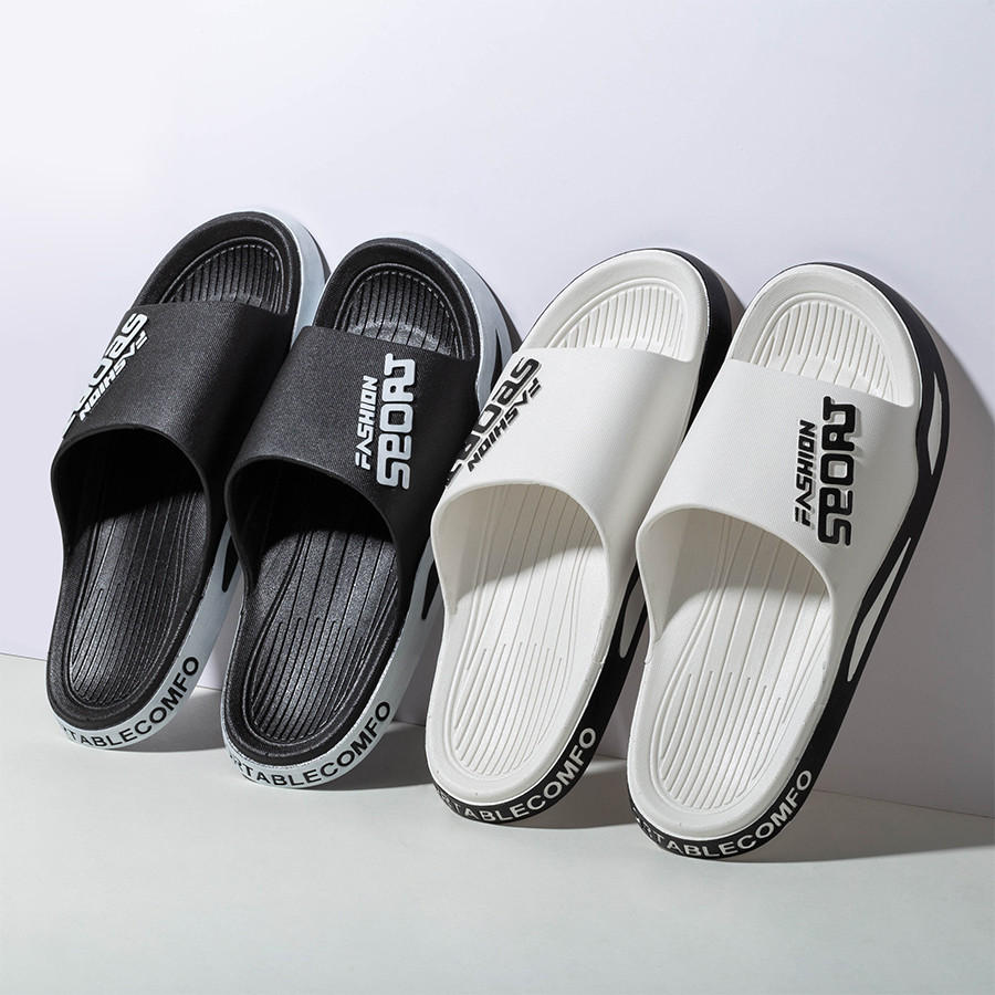 New Style Slippers Men Summer Fashion Simple Outer Wear Thick-Soled ...