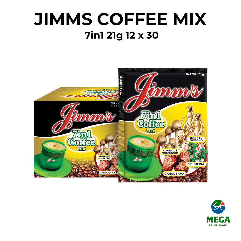 Jimm's Coffee Mix | 7 in 1 Coffee - 12 sachets of 21g | Shopee Philippines
