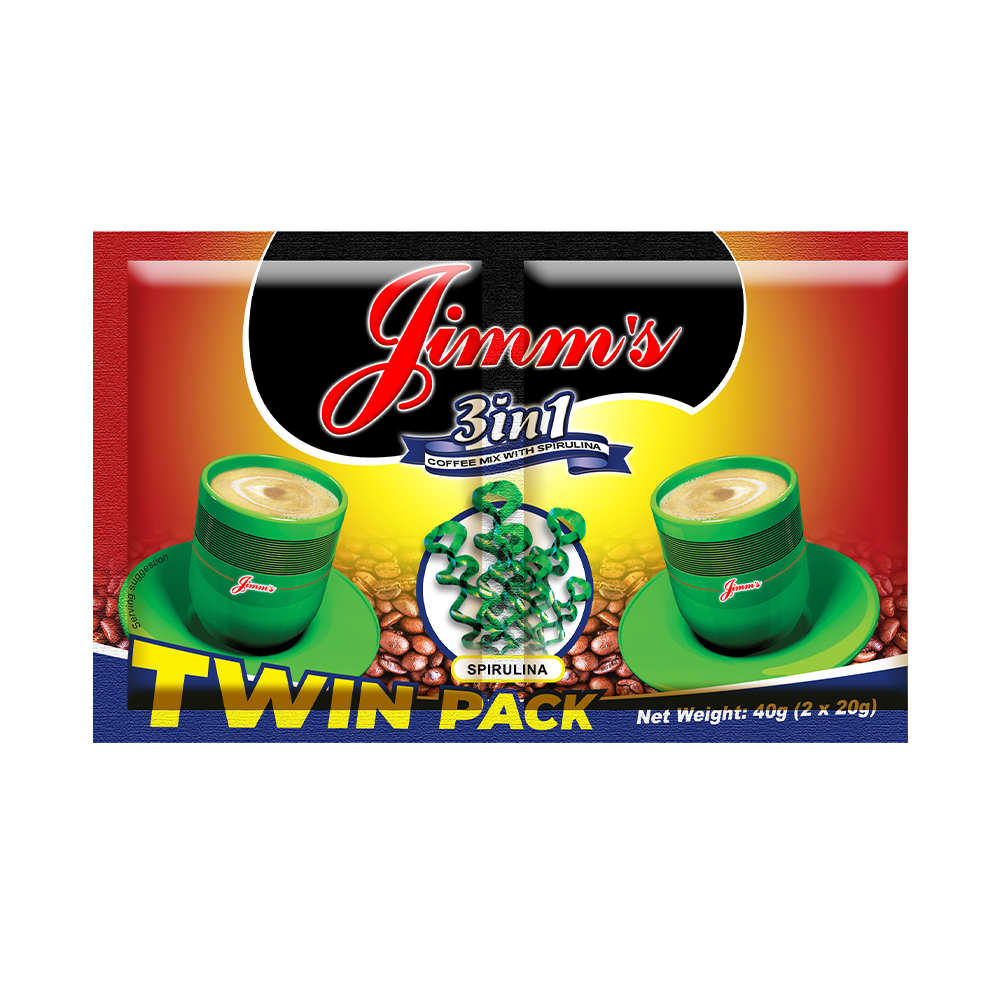 Jimm's Coffee Mix | 3 in 1 Coffee with Spirulina Twinpack - 10 sachets ...