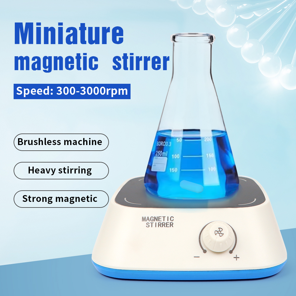 MINI Magnetic Lab Stirrer with Stir Bar, 3L Magnetic Mixer, Speed ...