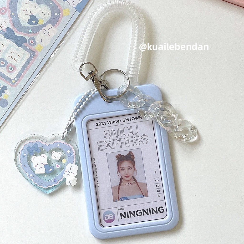 Card Holder Id Card Holder Student Card Holder DIY Stickers Photocard ...