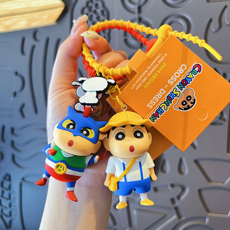 Crayon Shin-chan keychain cute cartoon anime doll bag pendant | Shopee ...