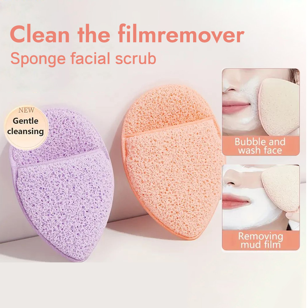 Soft Facial Sponge & Cleansing Pads, Reusable Glove Bath Sponge, Puff ...