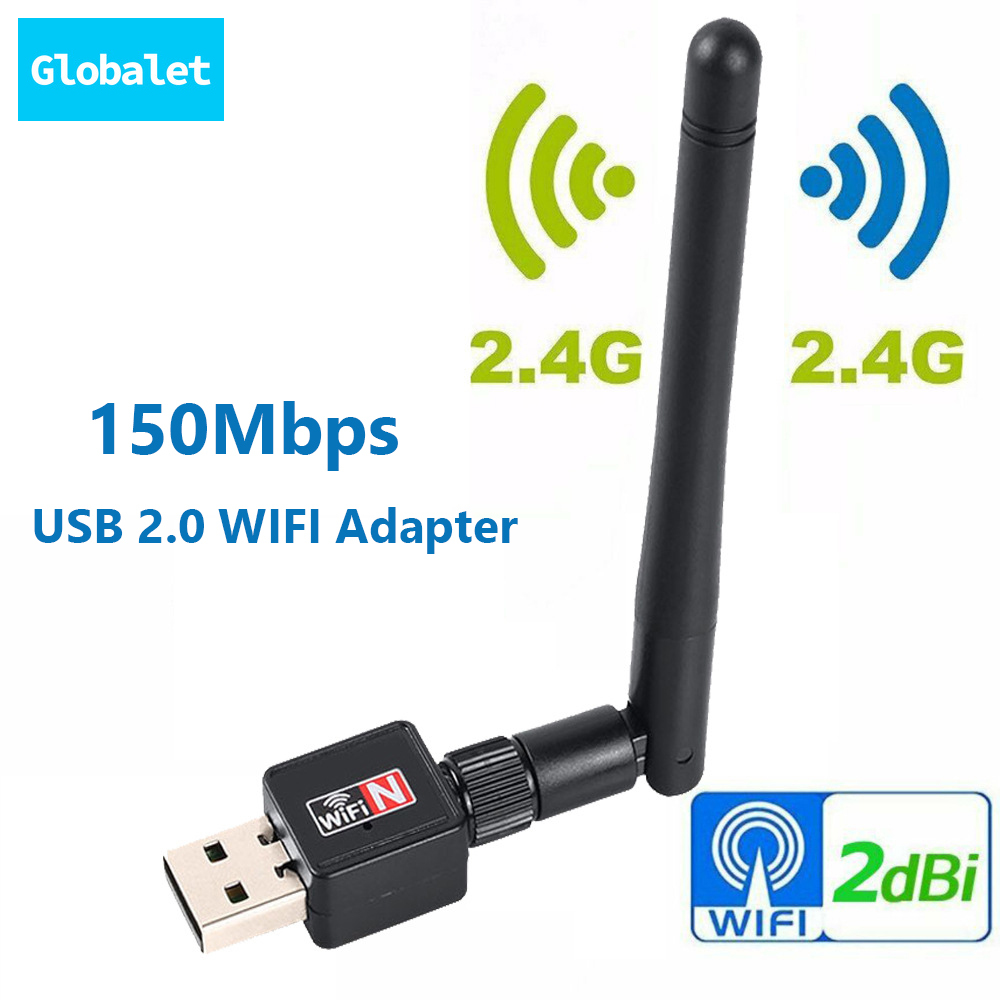 Mini USB WiFi Adapter 150Mbps 2.4G Wireless Network Card USB LAN Dongle ...