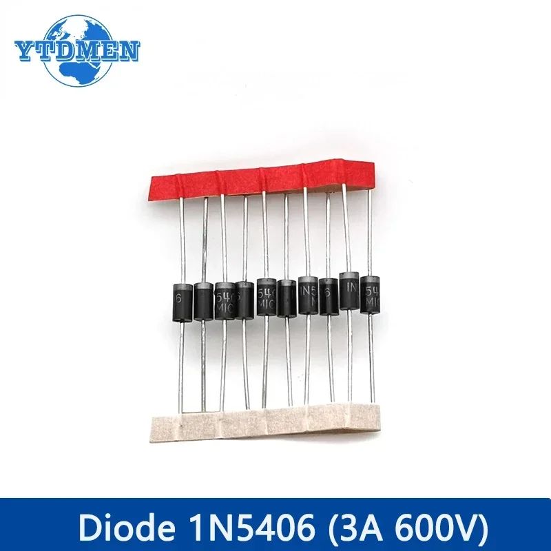 50-100pcs Rectifier Diode Schottky Diode 1N5406 1N5408 DO-27 3A 600V ...