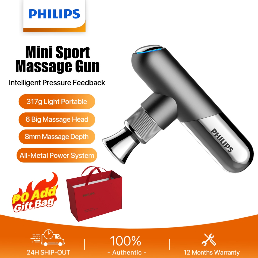 Philips Mini Massage Gun Portable 10kg Thrust Vibration Fascia Gun ...