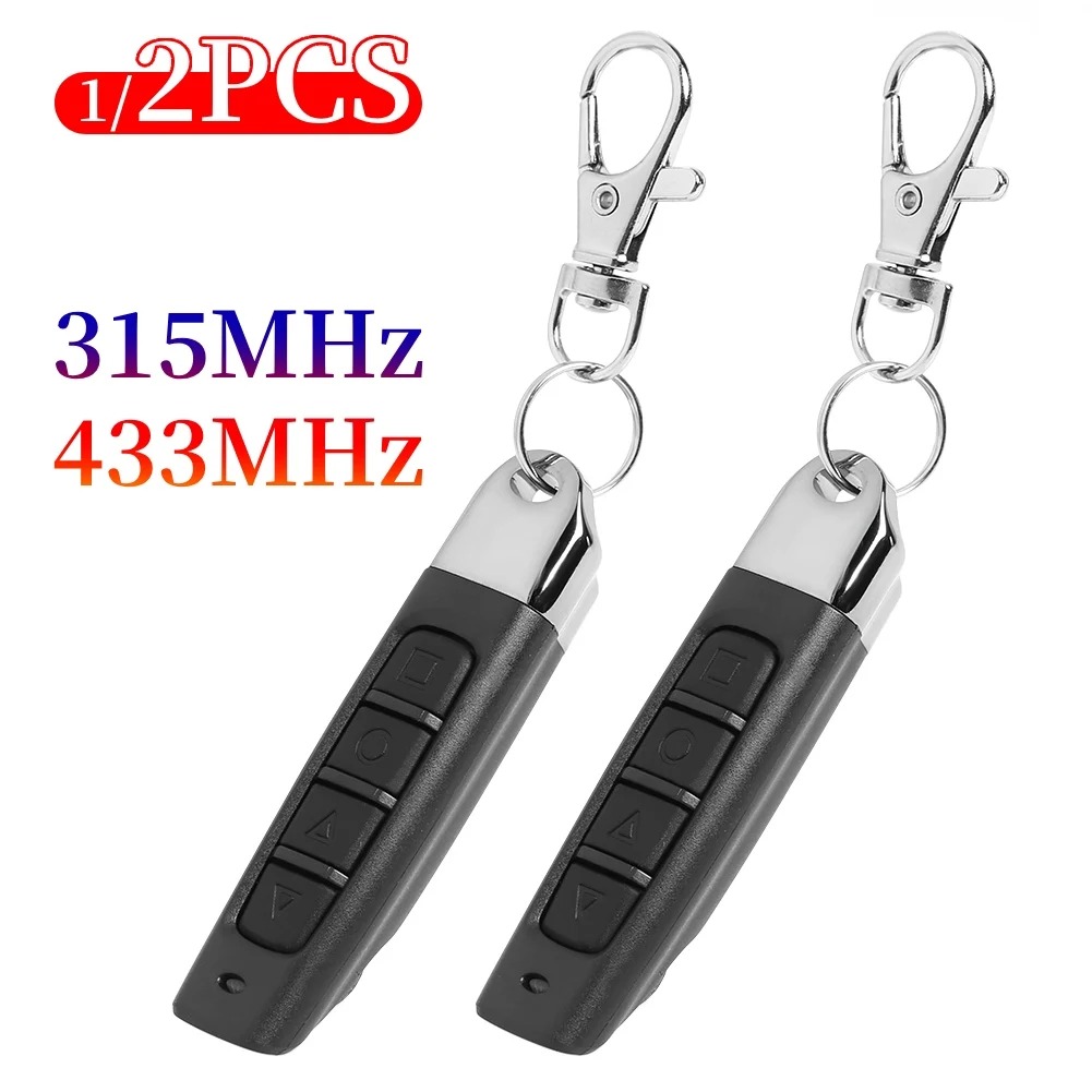2PCS 315/ 433MHZ Copy Remote Control Auto 4 Channe Code Garage Gate Door Opener Remote Control ...